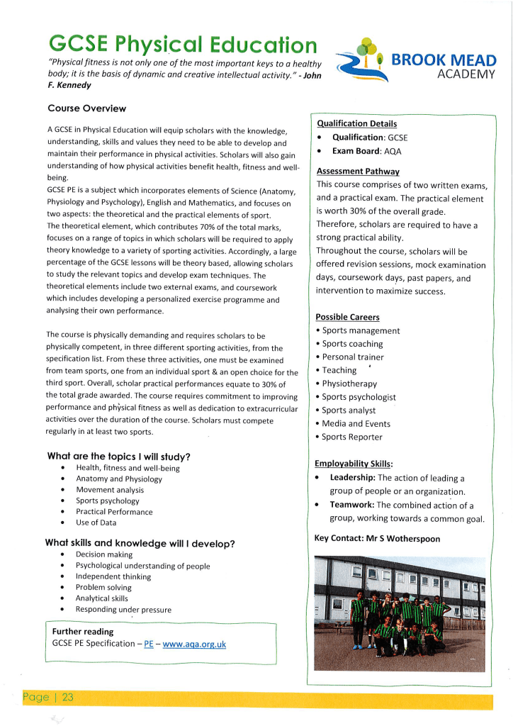 Physical Education – Brook Mead Academy | TMET Leicester MAT