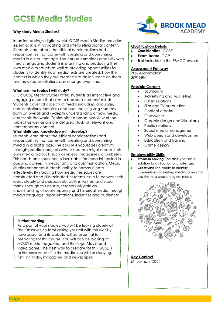 Media Studies – Brook Mead Academy | TMET Leicester MAT